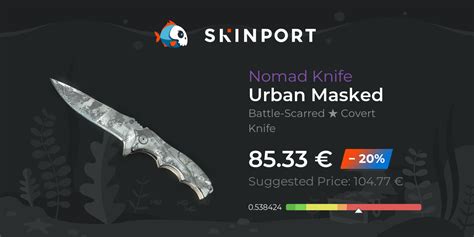 Nomad Knife Urban Masked Battle Scarred Counter Strike 2 Skinport