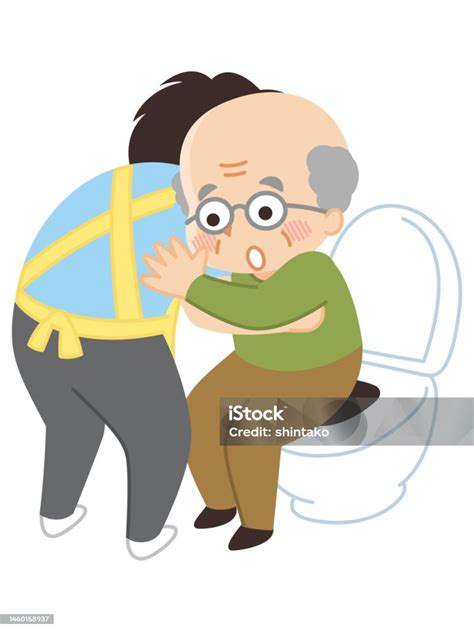 배설을 돕는 간병인 도우미 간호 및 복지 가정간병인에 대한 스톡 벡터 아트 및 기타 이미지 가정간병인 가족 남자 Istock