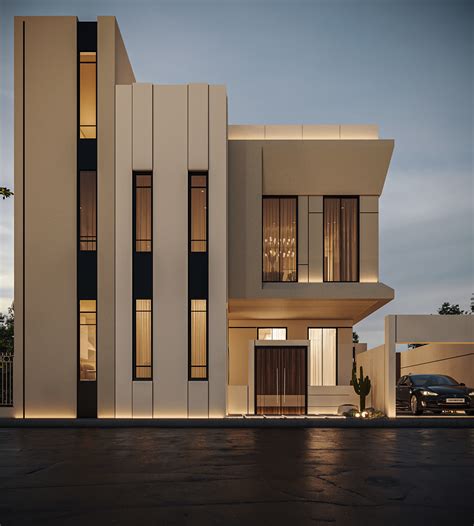 EL RIYAD VILLA Behance Modern Bungalow Exterior Modern
