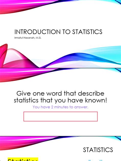 Chapter 01 Intoduction To Statistics Pdf Statistics Level Of