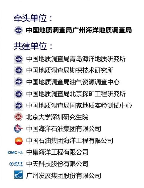 共建单位 广州海洋地质调查局天然气水合物勘查开发国家工程研究中心