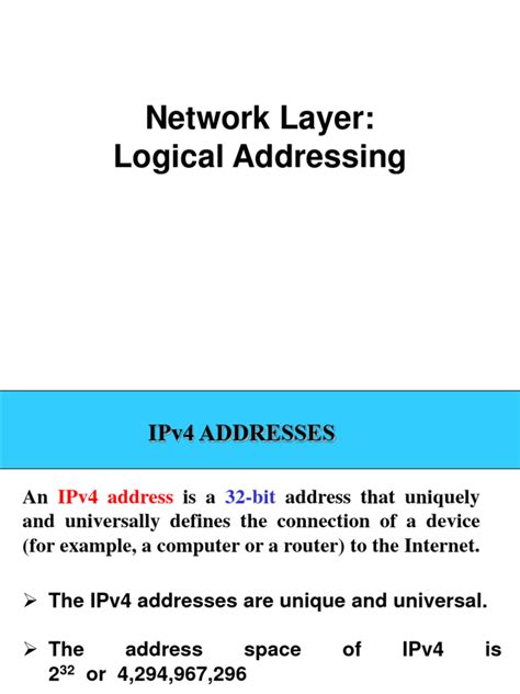 network layer logical addressing pdf ip address i pv6