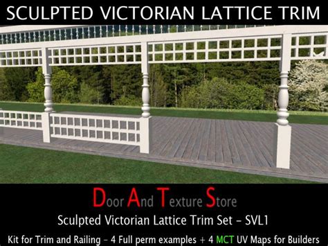 Elegant Victorian Lattice Trim For Second Life Marketplace