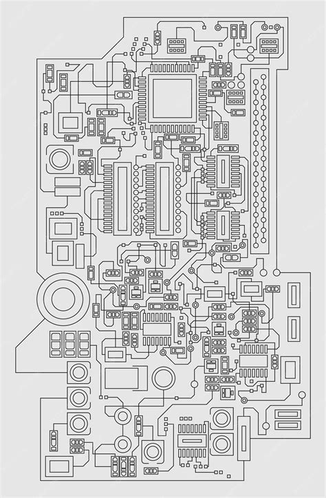 Premium Vector Digital Technology Circuit Board Circuit Vector