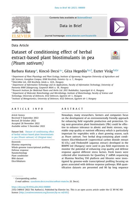 Pdf Dataset Of Conditioning Effect Of Herbal Extract Based Plant