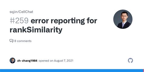 error reporting for ranksimilarity · issue 259 · sqjin cellchat · github