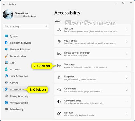 Change Text Cursor Indicator Size In Windows Windows Forum