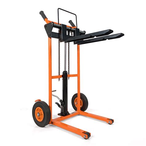 High Lift Pallet Truck 200kg Manual Stacker And Keg Lifter Lift