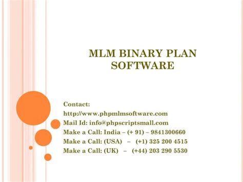 Ppt Binary Mlm Plan Binary Multi Level Marketing Plan Ecommerce