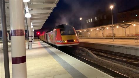 Network Rail Class 43 S Are Seen Departing Derby Youtube