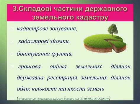 Характеристика державного земельного кадастру презентация онлайн