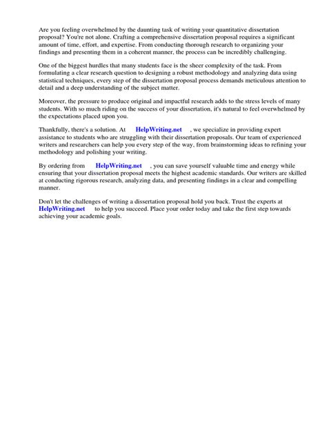 Quantitative Dissertation Proposal Pdf Pdf Thesis Quantitative