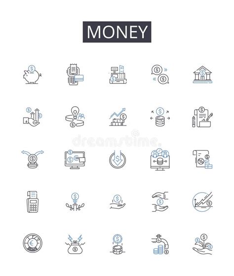 Money Line Icons Collection Streamlining Cost Effective Compliance