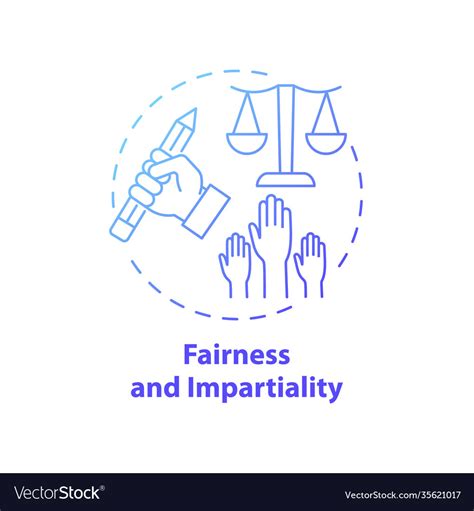 Fairness And Impartiality Concept Icon Royalty Free Vector