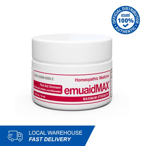 Official Seller Emuaidmax® Ointment 05 Oz Antifungal Eczema Cream