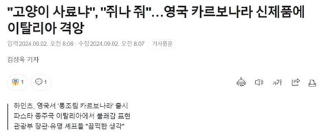 이탈리아를 모욕하는 영국 유머 움짤 이슈 에펨코리아