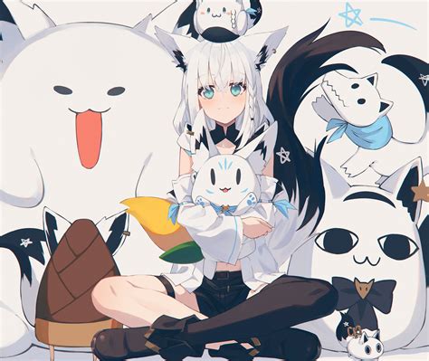 Miteiru Shirakami Fubuki Danbooru