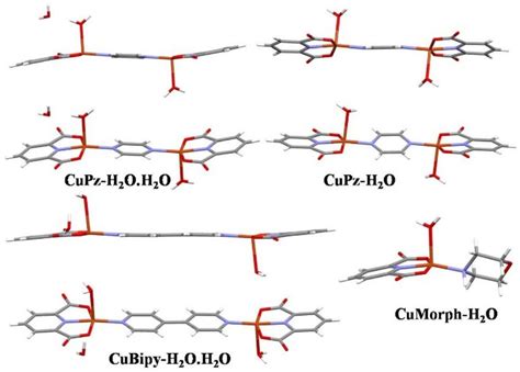 Molecular Structure And Conformation Of Copper Complexes In The Crystal Download Scientific