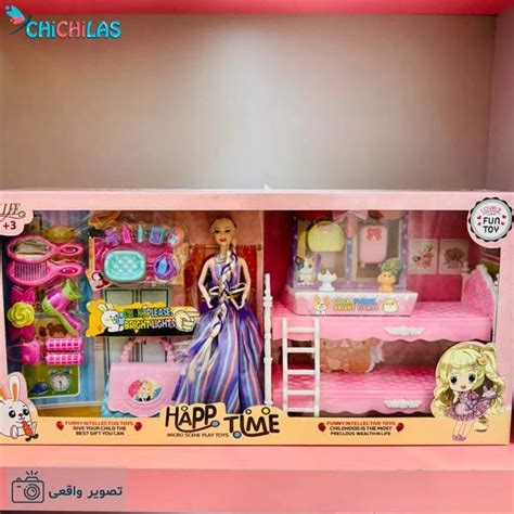 عروسک باربی هپی تایم در اتاق خواب چیچیلاس