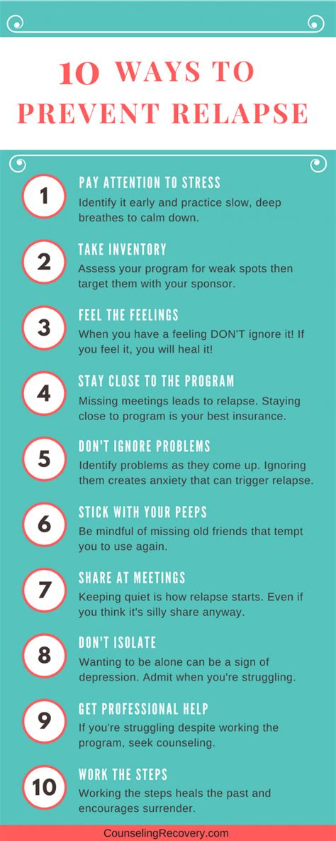 10 Tips To Avoid Relapse In 12 Step Recovery — Counseling Recovery