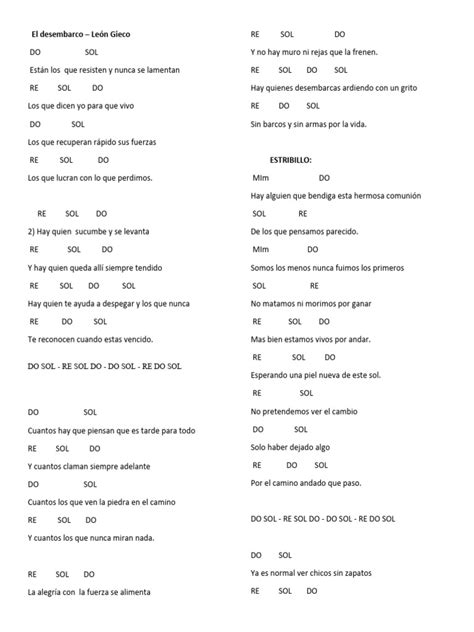 El Desembarco León Gieco Acordes Pdf