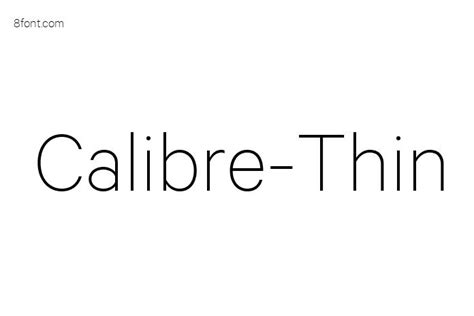 Calibre Thin Font Free Font Download
