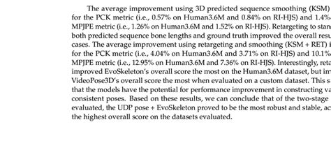 Comparison Of Pose Sequence Estimation In Terms Of Pa Pck On Custom Download Scientific Diagram