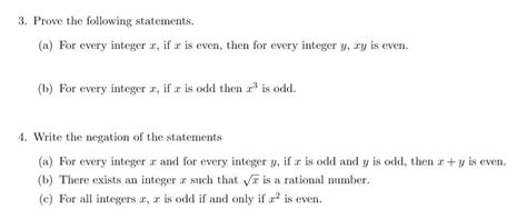 Solved 3 Prove The Following Statements A For Every