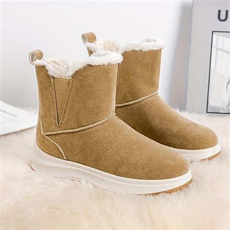Botas Nieve Forro Polar Mujer Botines Térmicos Invierno Temu Mexico