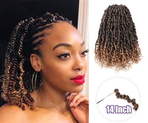Buy Toyotress Tiana Passion Twist Hair 14 Inch Short Ombre Blonde Pre Twisted 8 Packs Pre