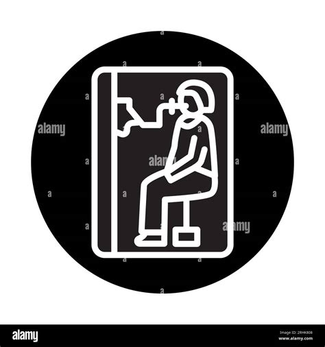 Functional Pulmonary Test Color Line Icon Isolated Vector Element Outline Pictogram For Web