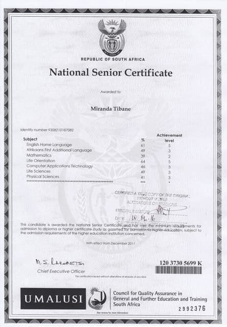 Mqa National Certificate Fetc Mineral Processing Level 4
