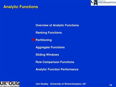 Ppt Analyzing Your Data With Analytic Functions Powerpoint Presentation Id6209712