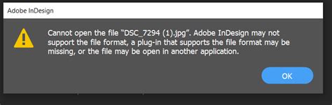 Solved Indesign Not Opening Images Adobe Community