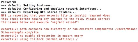Example Project Trellisbedrock Wont Vagrant Up Roots Discourse