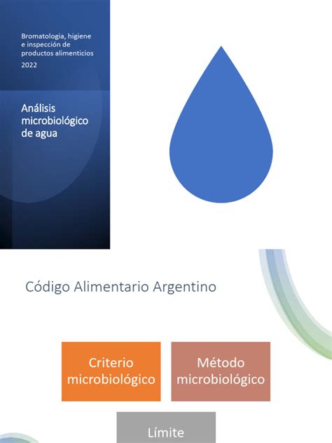 Análisis Microbiológico Del Agua Diapositivas 2022 Pdf Escherichia