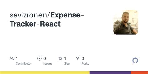 Github Savizronenexpense Tracker React