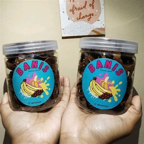 Jual Pisang Coklat Lumer Keripik Pisang Lumer Banis Kemasan Toples