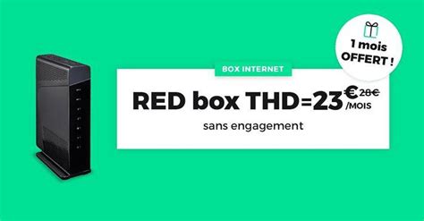 Guide Shopping Loffre fibre Red By SFR à 23 par mois au lieu de 33