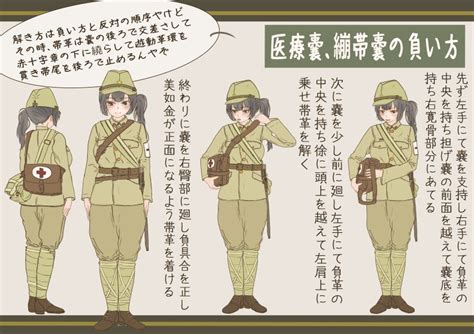 12月になったのでフォロワーさんに自己紹介しようぜ 日本軍の衛生兵についてあれこれ 」荒木 みつ（2）の漫画