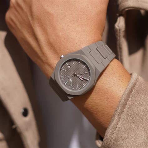 Oblik Men Charcoal Watch Polycarbonate Charcoal Just In Time Trading