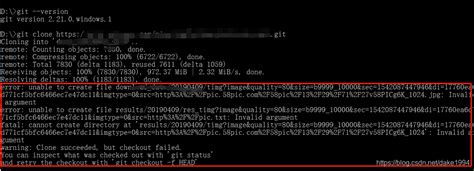 Git报错 Warning Clone Succeeded But Checkout Failed Csdn博客
