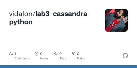 GitHub Vidalon Lab3 Cassandra Python