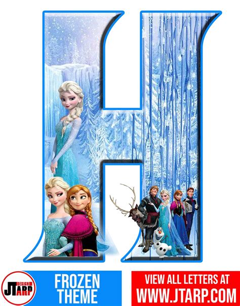 Free Printable Frozen Letters A Z And Numbers 0 9 Gallery JTarp Design