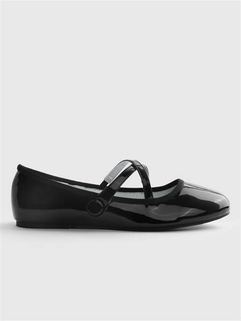 Criss Cross Strap Ballet Mary Jane Flats For School Daily Casual