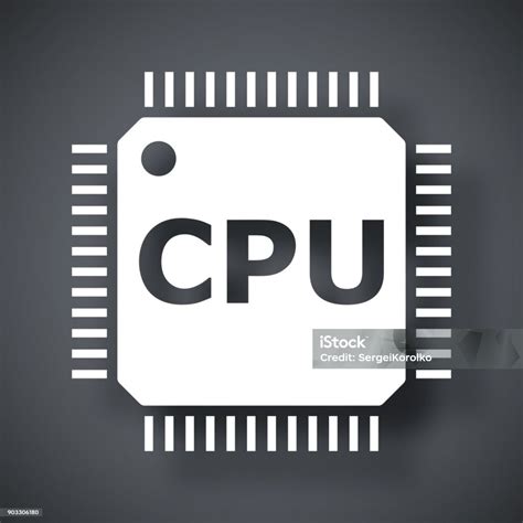 Vetores De Ícone De Vetor Cpu E Mais Imagens De Cpu Cpu Chip De
