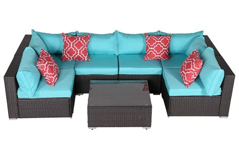 Buy Do4u Patio Sofa 7 Piece Set Outdoor Furniture Sectional All Weather