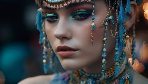 Premium Ai Image Beautiful Young Woman Exudes Elegance And Sensuality