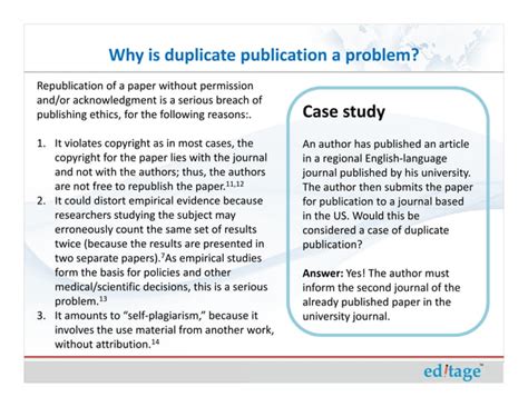 Duplicate Publications And Simultaneous Submissions Pdf