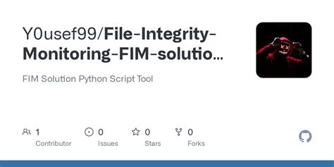 github y0usef99 file integrity monitoring fim solution tool fim
